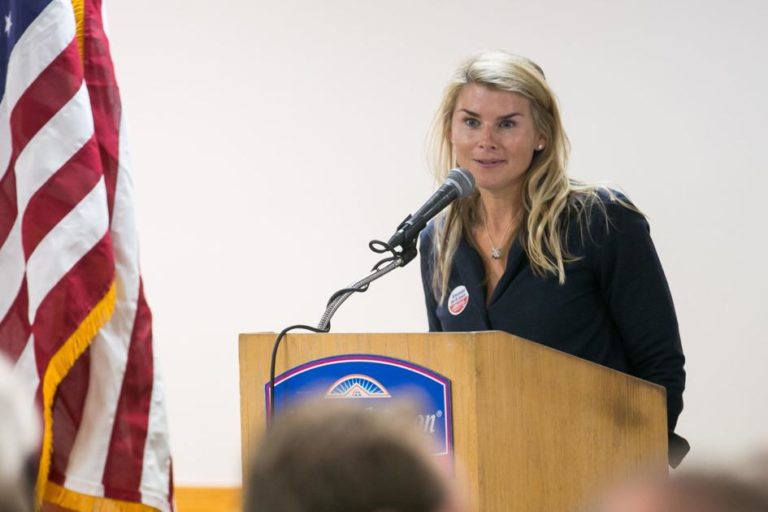 Discussing the campaign - Amanda McKinney